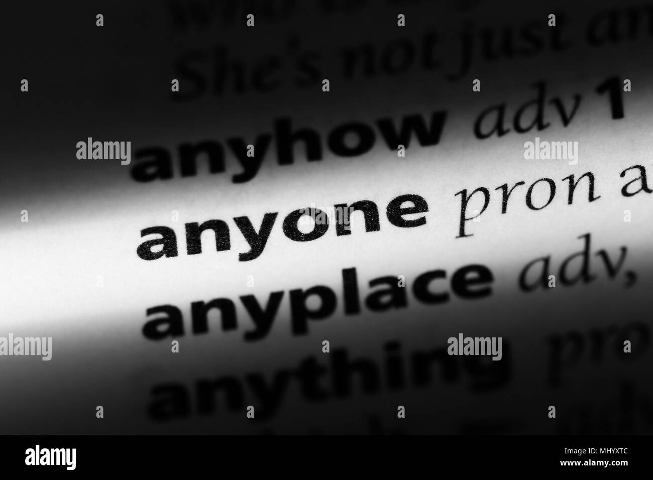 Anyone but you book hi-res stock photography and images - Alamy