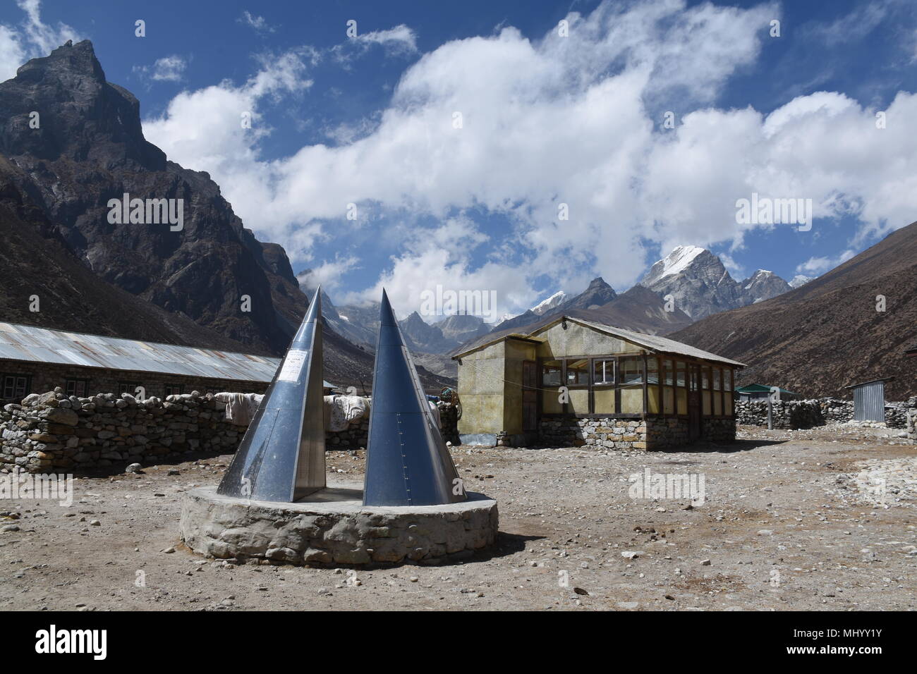 Everest Memorial in Pheriche, Nepal Stock Photo - Alamy