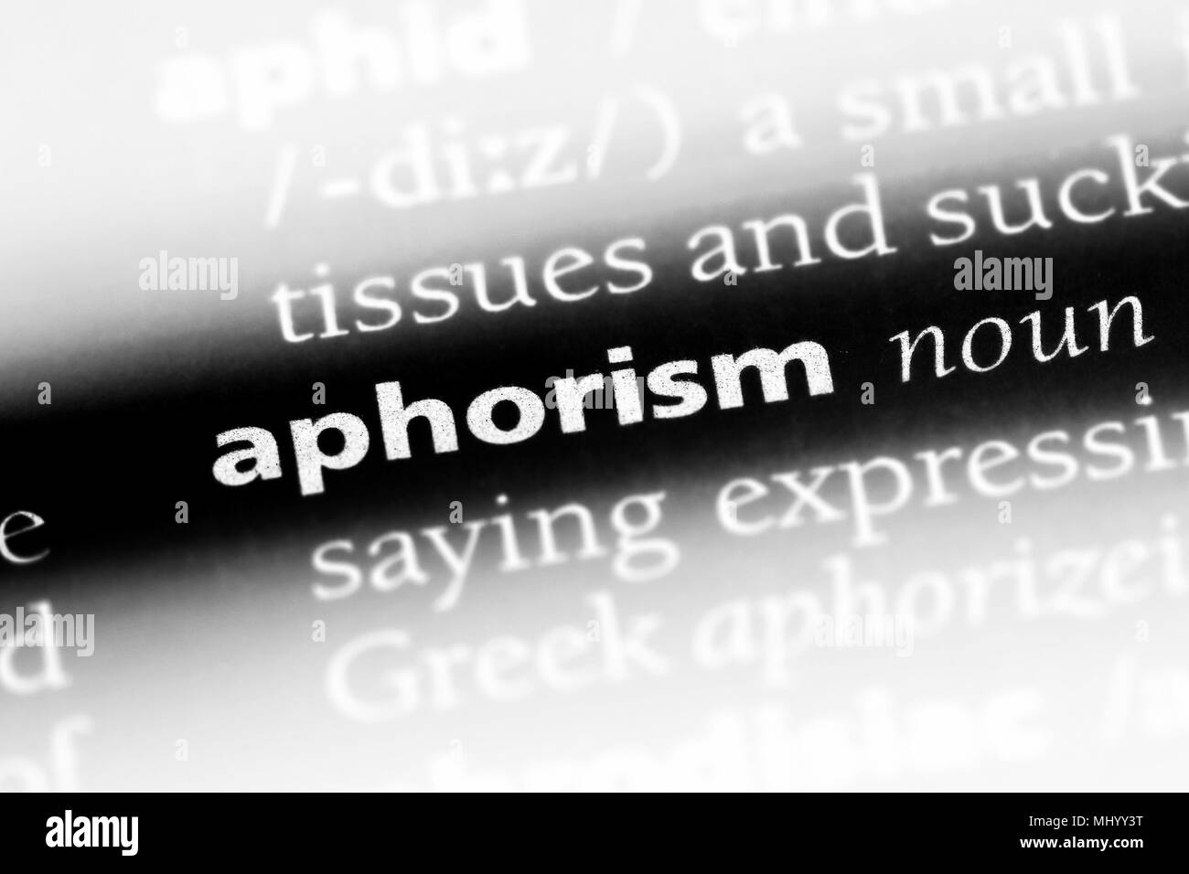 Aphorism english hi-res stock photography and images - Alamy