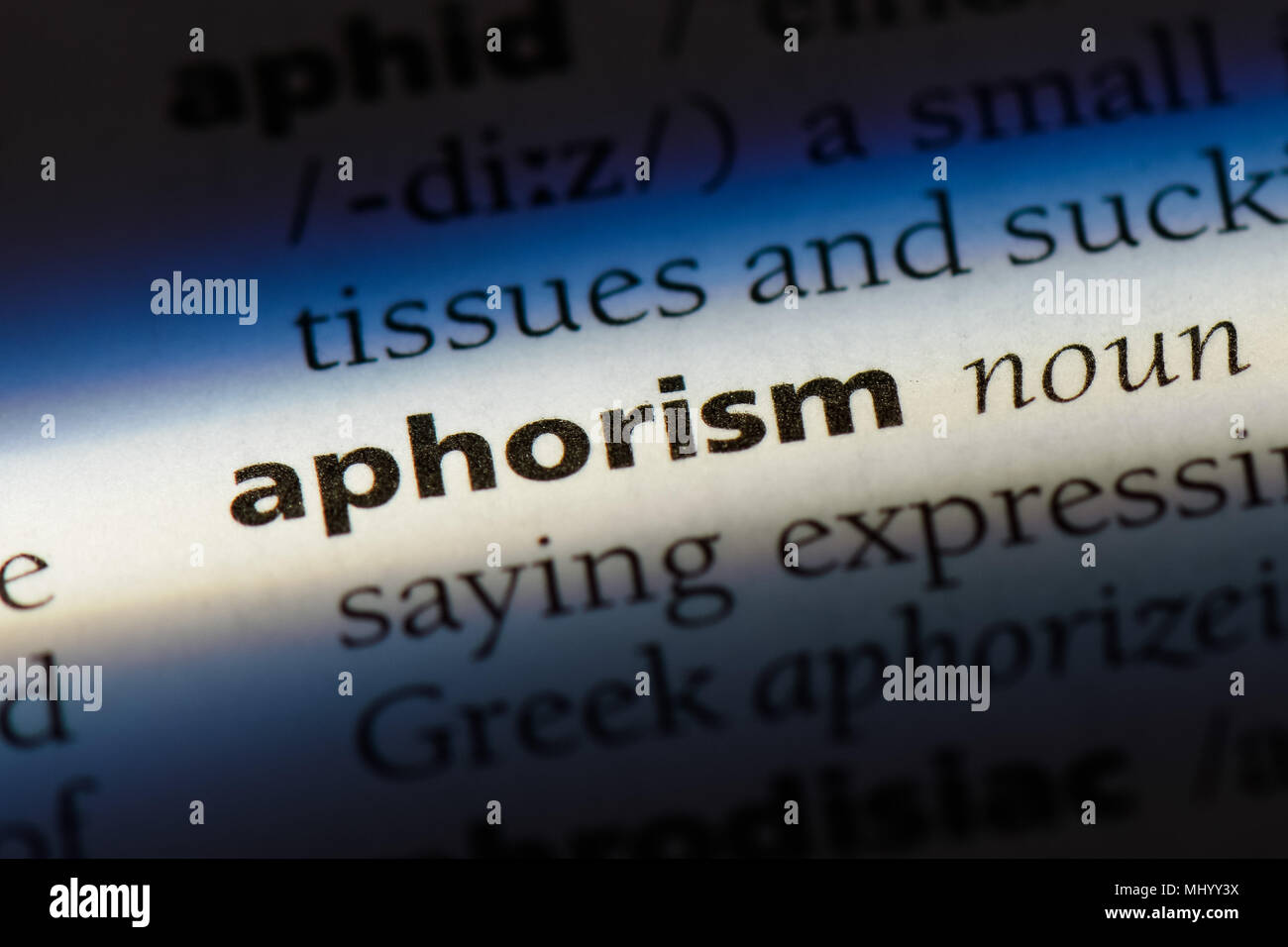 Aphorism english hi-res stock photography and images - Alamy