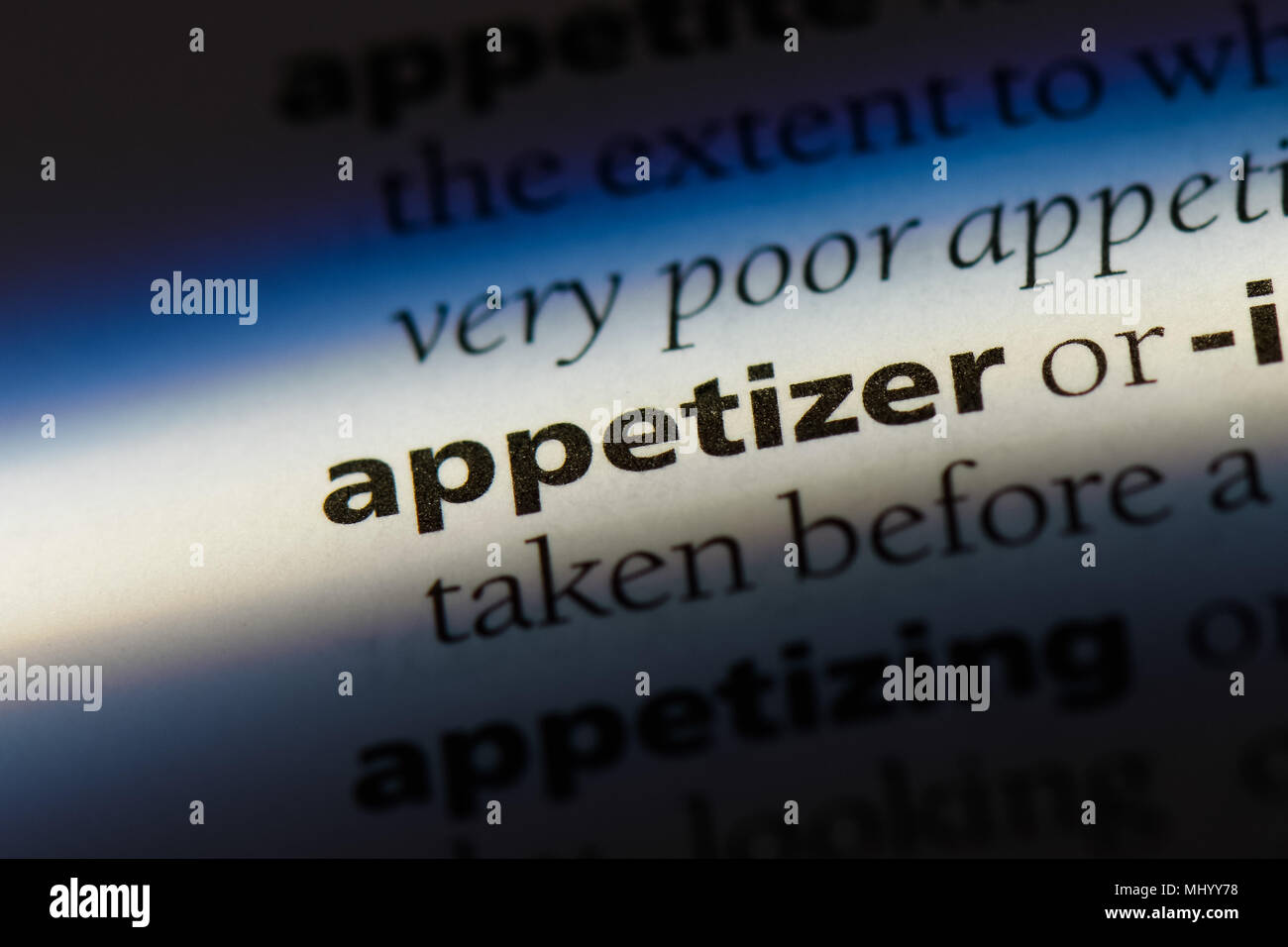 Appetizer word hi-res stock photography and images - Alamy