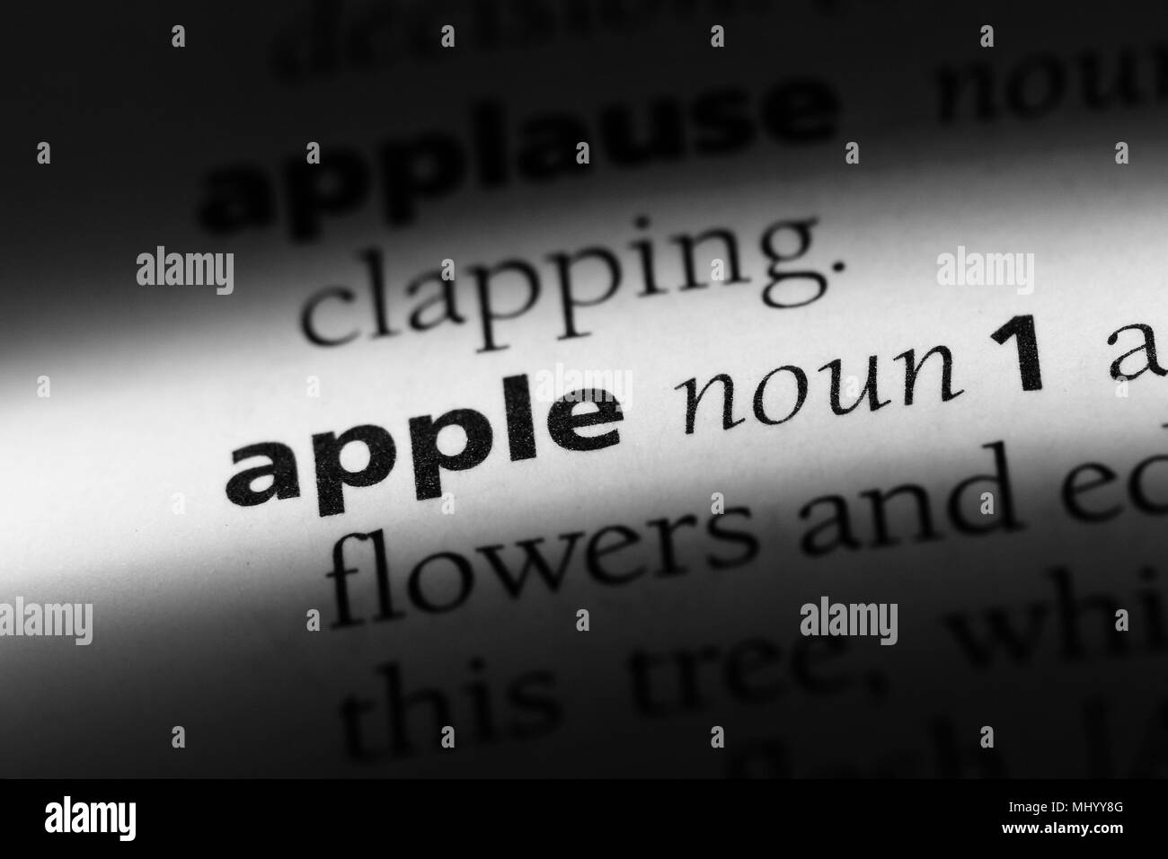 Apple word hi-res stock photography and images - Alamy
