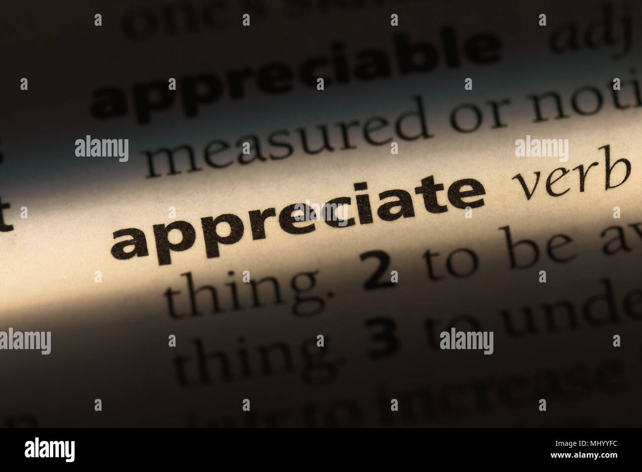 Appreciate Word In A Dictionary Appreciate Concept Stock Photo Alamy appreciate-word-in-a-dictionary-appreciate-concept-stock-photo-alamy