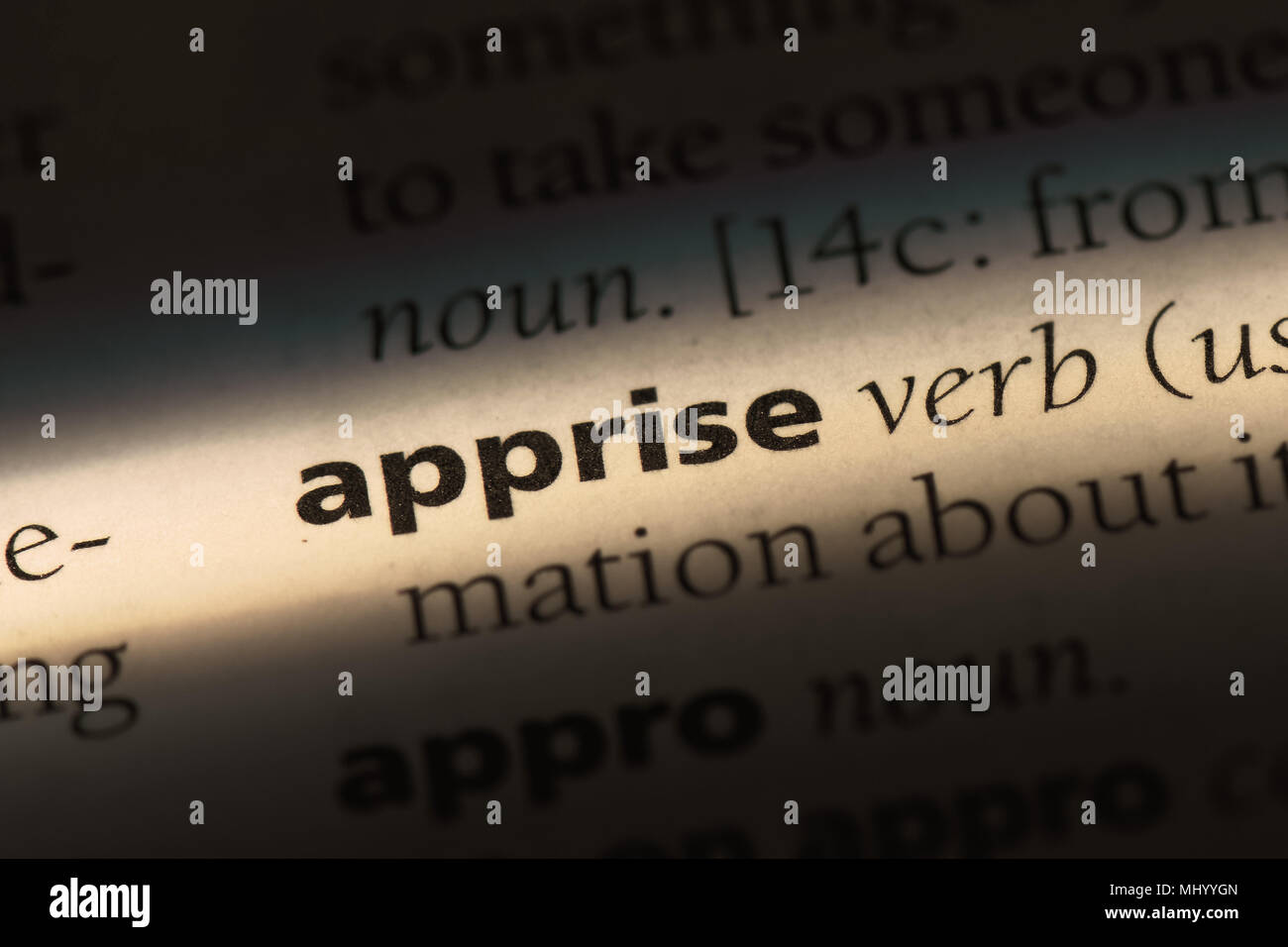 Apprise hi-res stock photography and images - Alamy