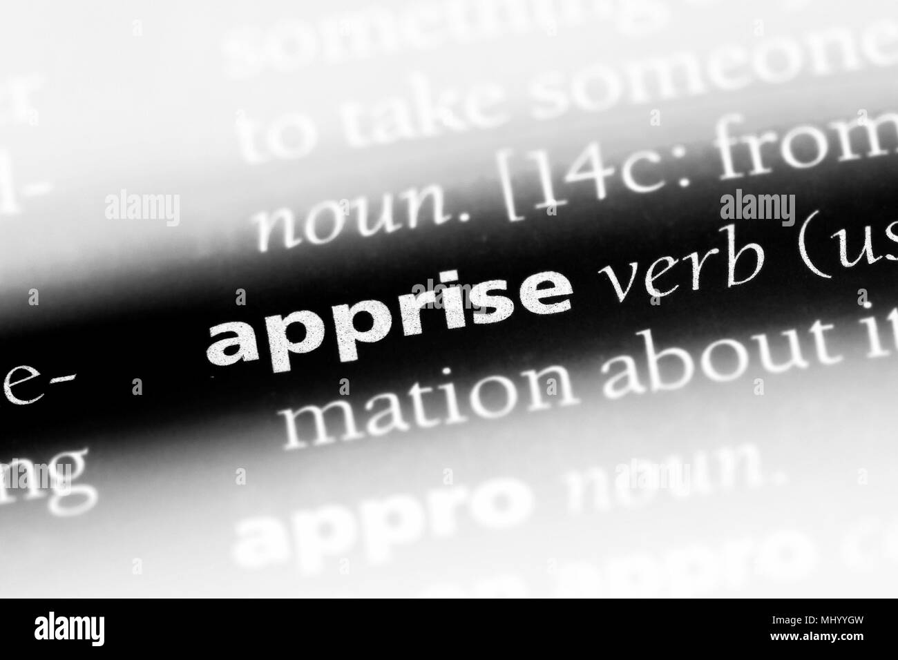 Apprise hi-res stock photography and images - Alamy