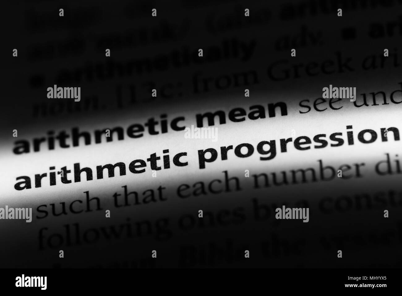 arithmetic progression word in a dictionary. arithmetic progression ...