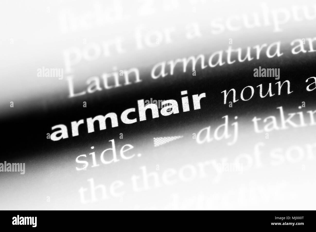 Writing armchair Black and White Stock Photos & Images - Alamy