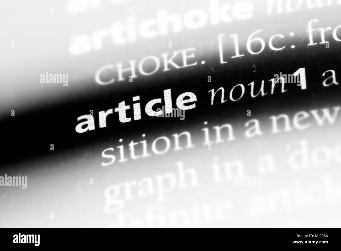 English article Black and White Stock Photos & Images - Alamy