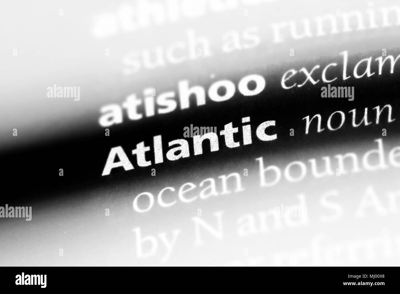atlantic word in a dictionary. atlantic concept Stock Photo - Alamy