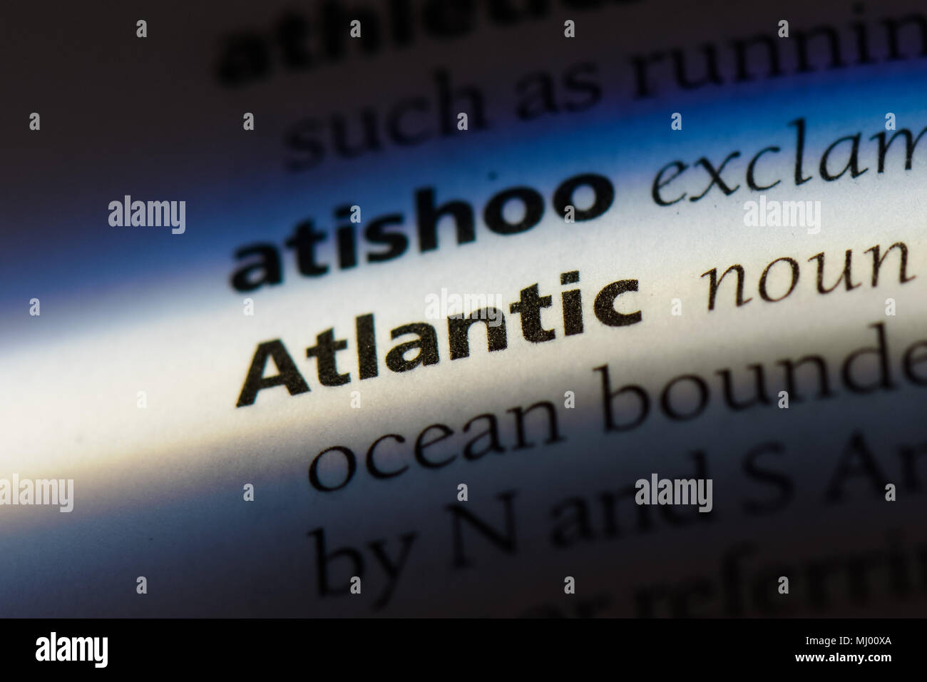 atlantic word in a dictionary. atlantic concept Stock Photo - Alamy