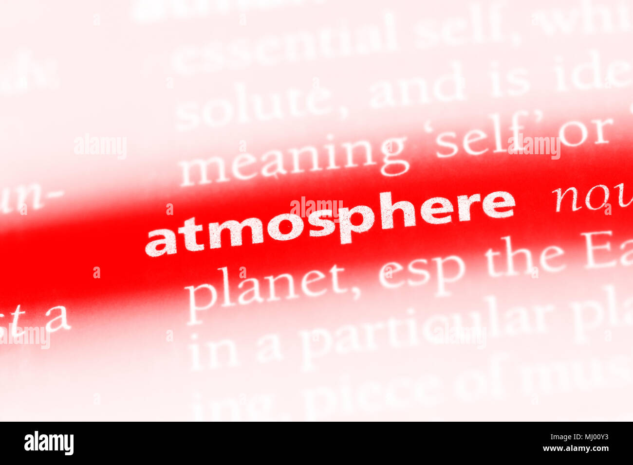 atmosphere word in a dictionary. atmosphere concept Stock Photo - Alamy