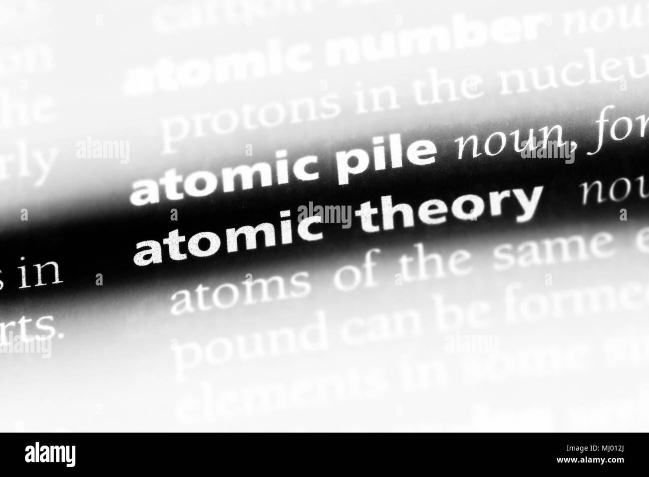 Atomic theory hi-res stock photography and images - Alamy