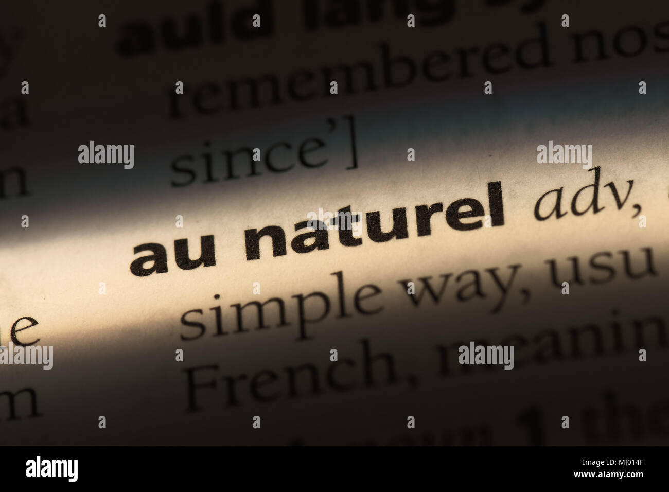 Au naturel hi-res stock photography and images - Alamy