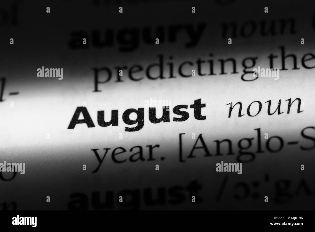 August word Black and White Stock Photos & Images - Alamy