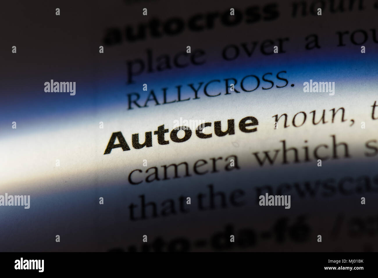 Autocue hi-res stock photography and images - Alamy