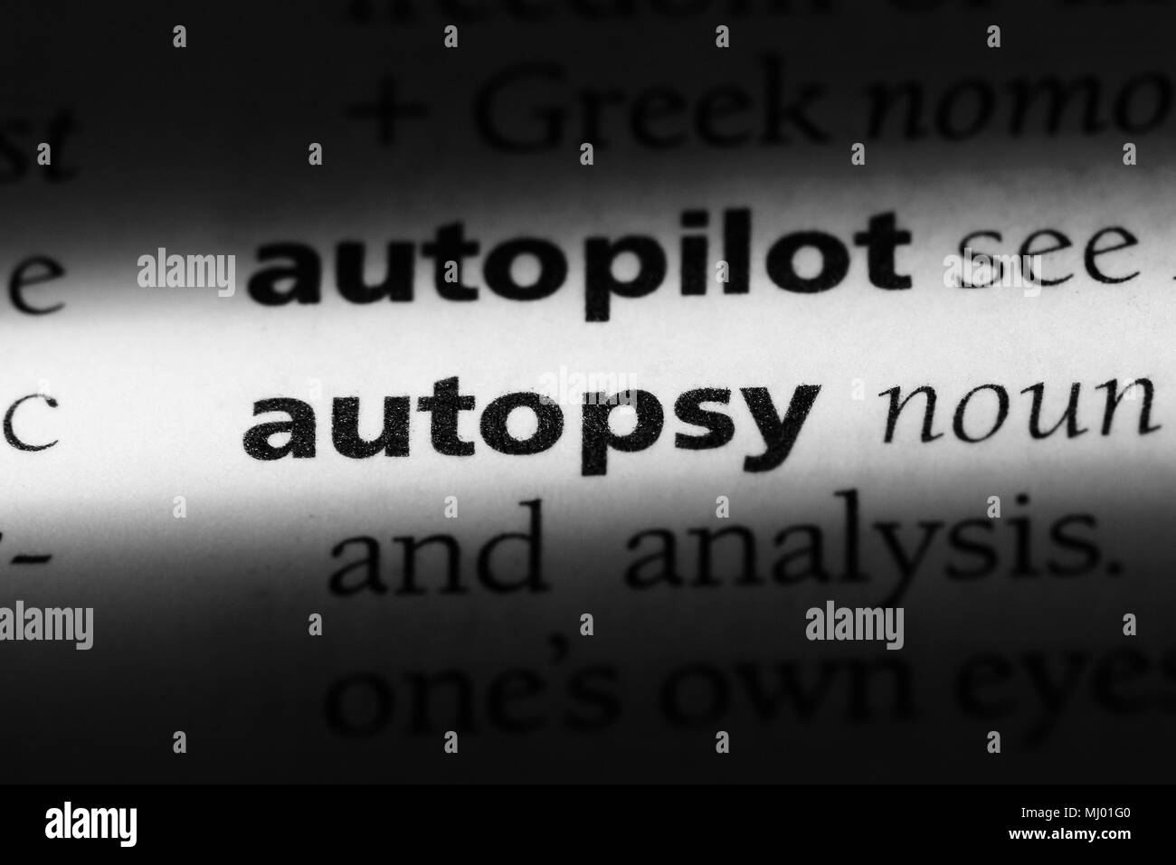 Autopsy definition hi-res stock photography and images - Alamy