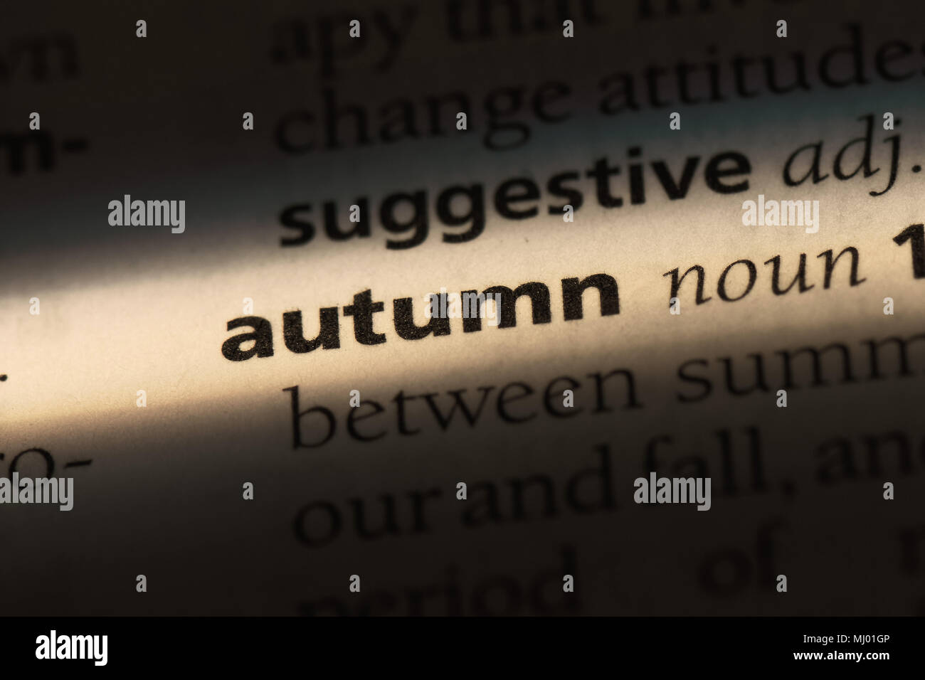 Autumn word hi-res stock photography and images - Alamy
