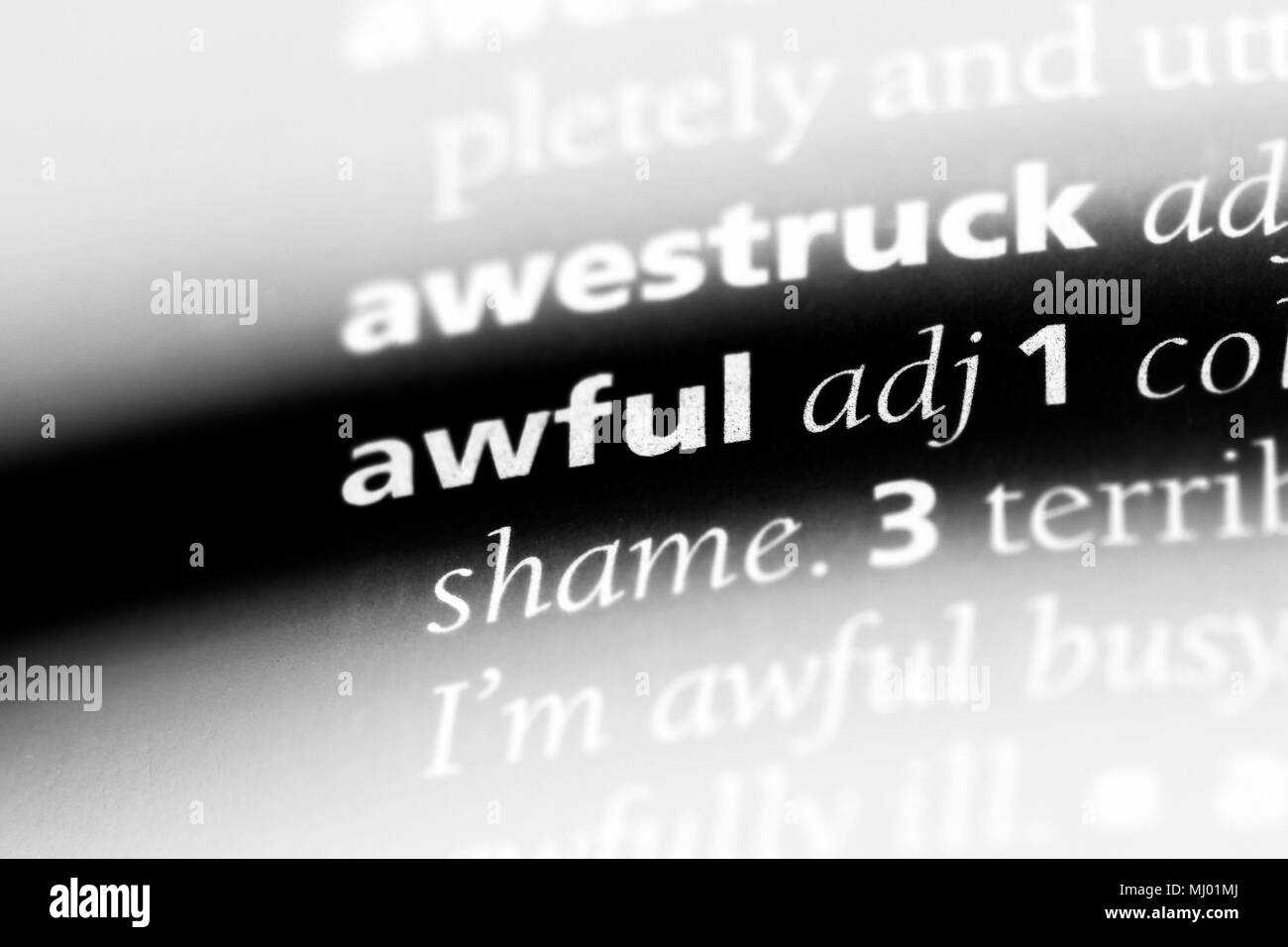You awful Black and White Stock Photos & Images - Alamy