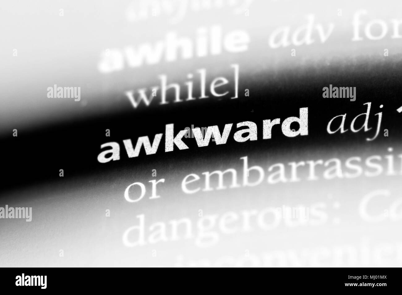 Awkward word hi-res stock photography and images - Alamy