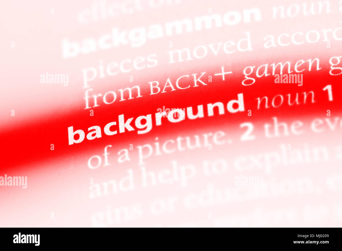 background word in a dictionary. background concept Stock Photo - Alamy