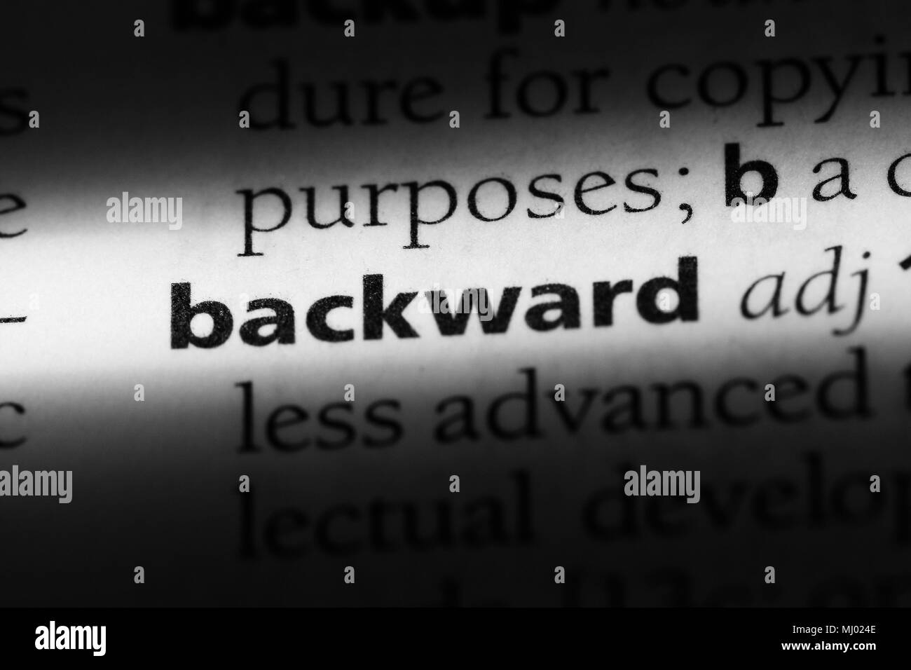 Backward text hi-res stock photography and images - Alamy
