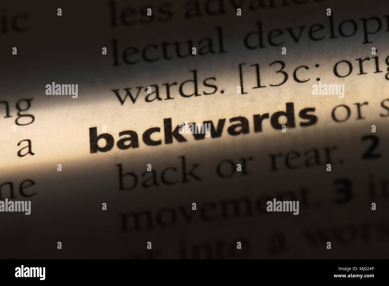 Backwards text hi-res stock photography and images - Alamy