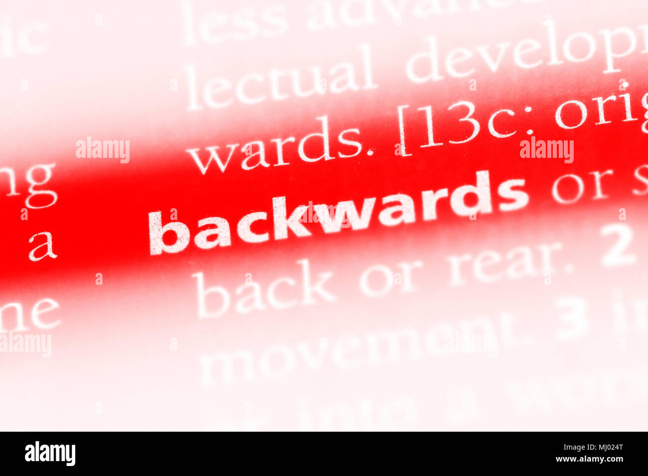 Backwards word hi-res stock photography and images - Alamy