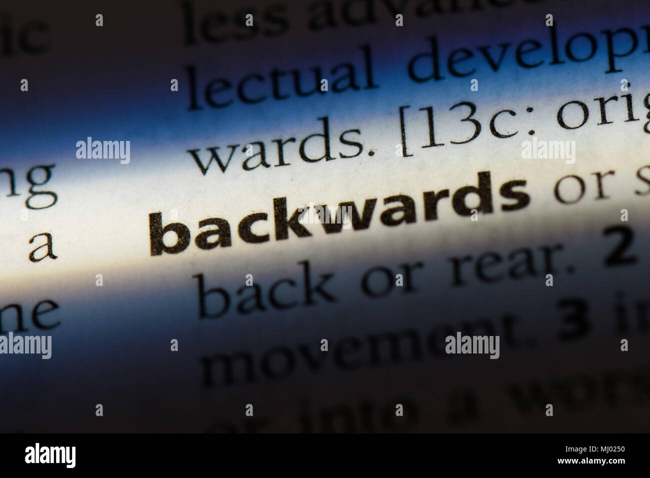 Backwards text hi-res stock photography and images - Alamy