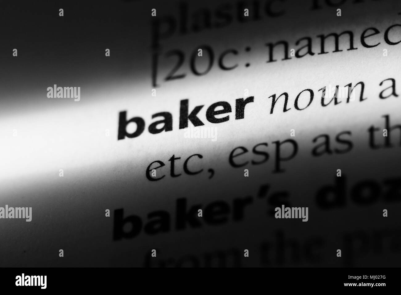 Word baker hi-res stock photography and images - Alamy