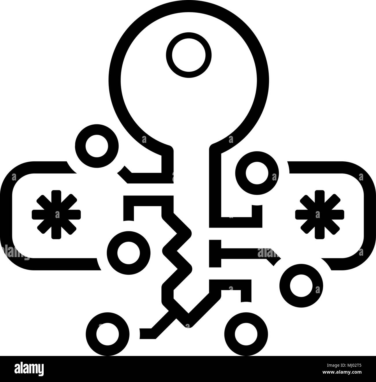 Crypto Protection Icon Stock Vector Image & Art - Alamy