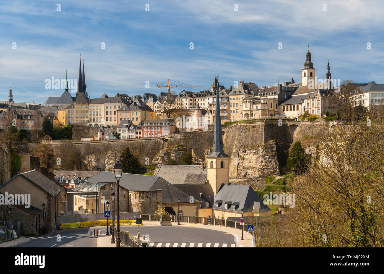 View of Luxembourg city - UNESCO World heritage site Stock Photo - Alamy
