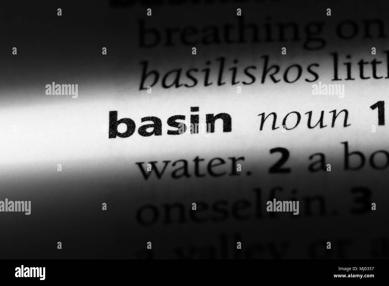 Basin word hi-res stock photography and images - Alamy
