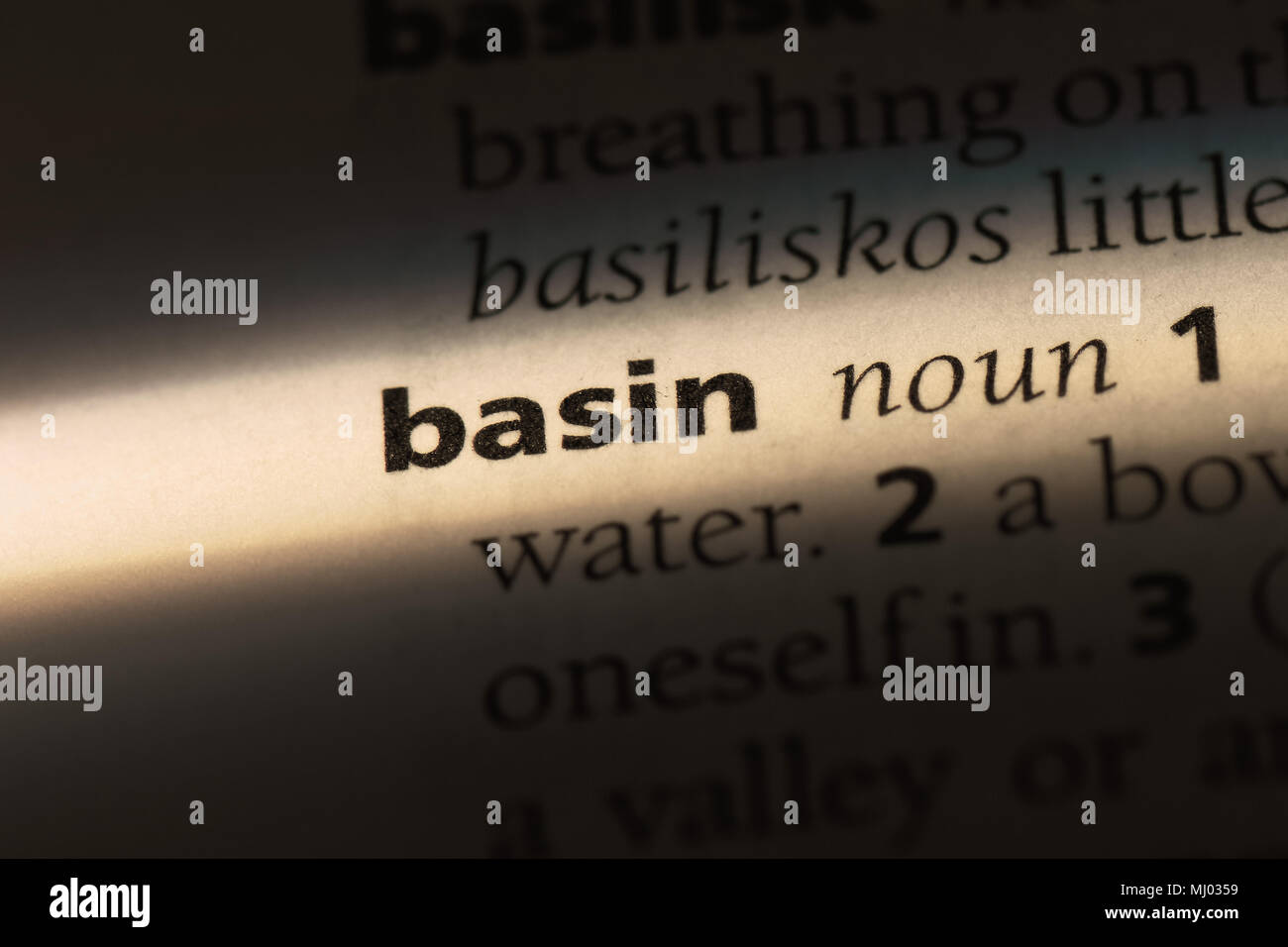 Basin word hi-res stock photography and images - Alamy