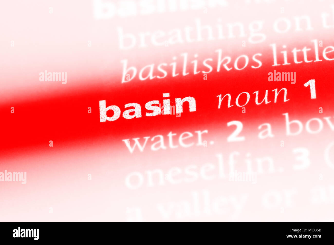Basin Word High Resolution Stock Photography and Images - Alamy