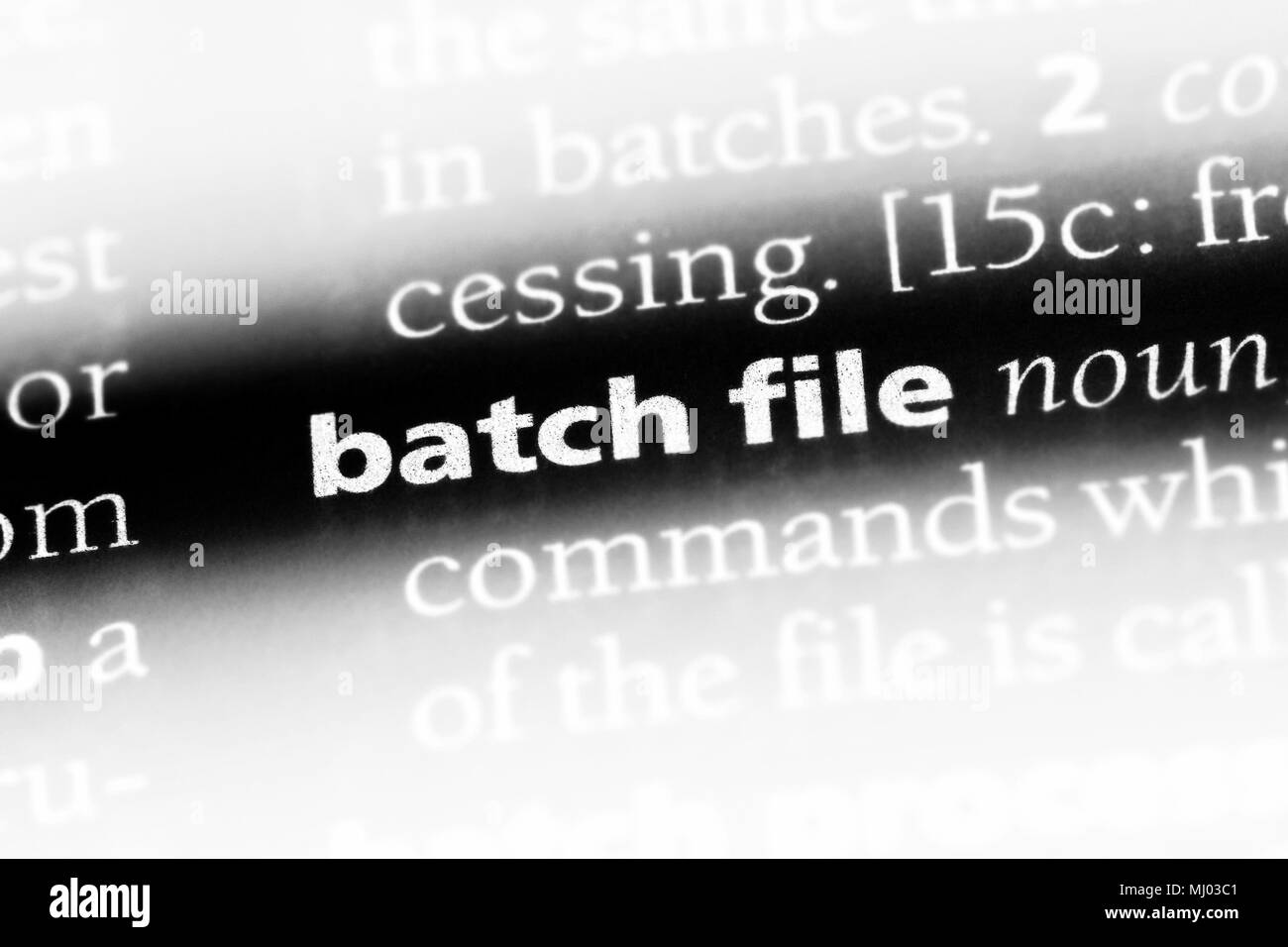 File batch hi-res stock photography and images - Alamy