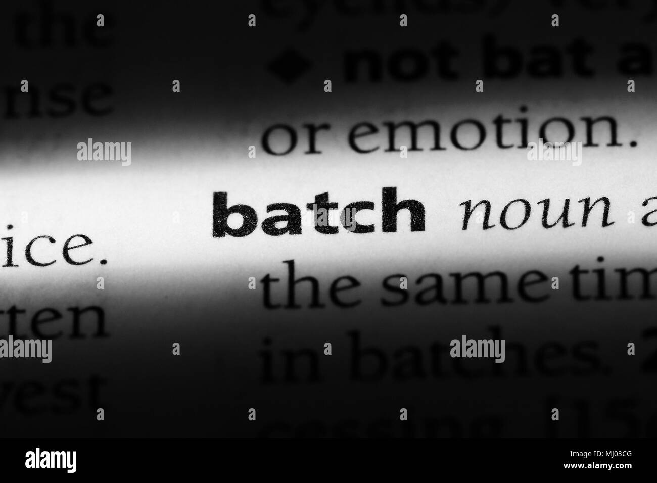 Batch up text hi-res stock photography and images - Alamy