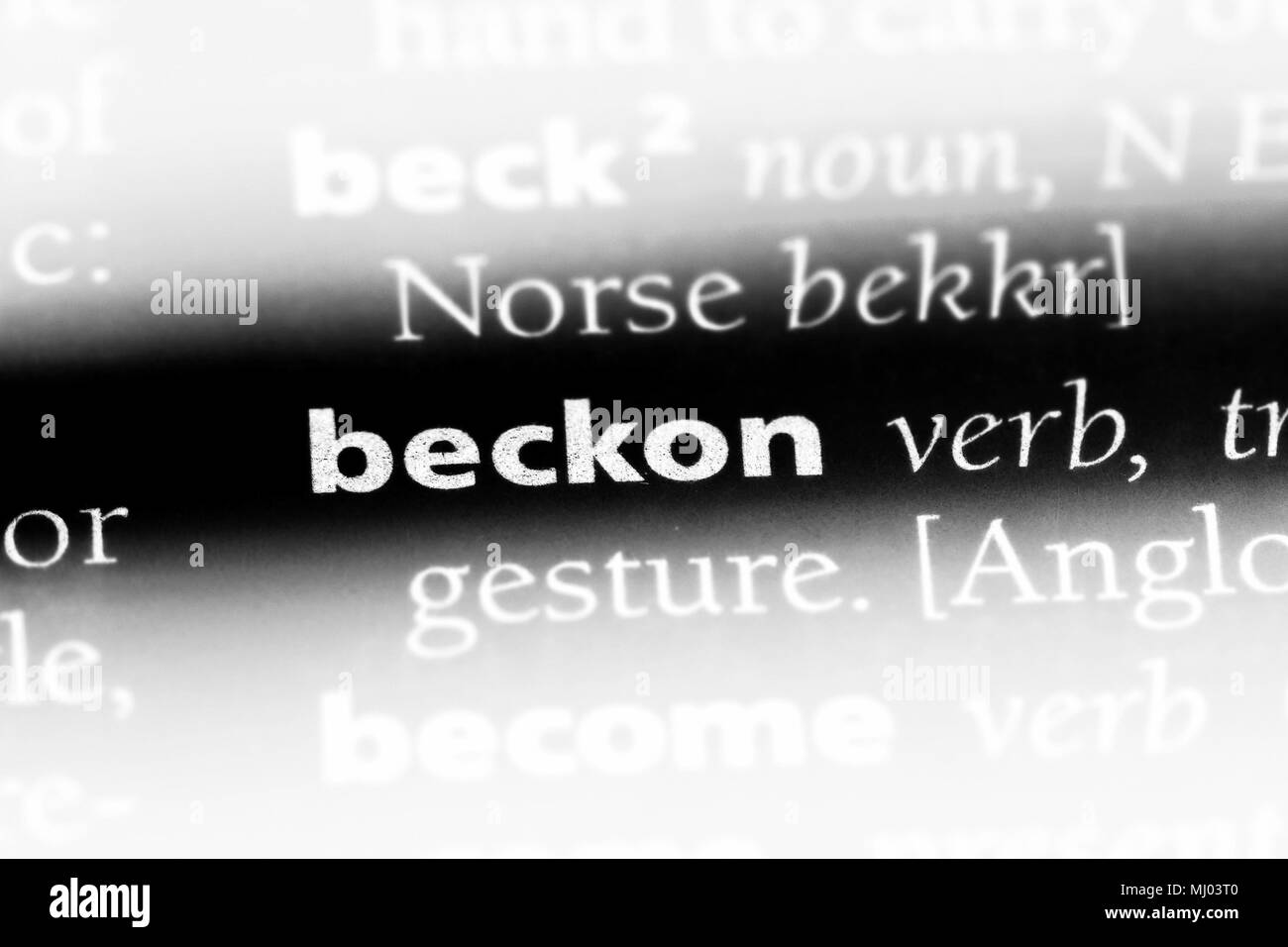 Beckon hi-res stock photography and images - Alamy