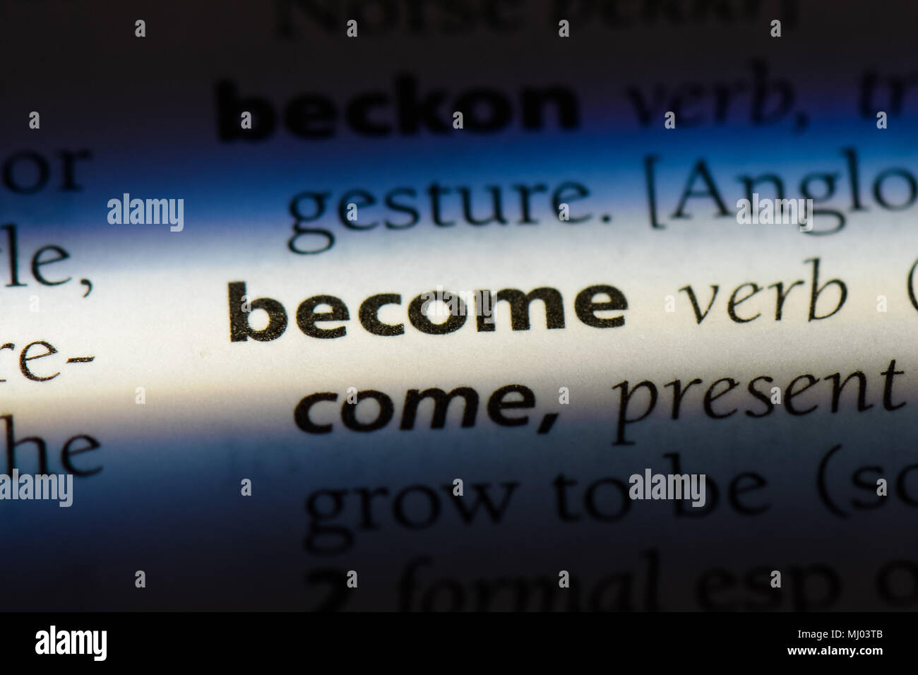 Become word hi-res stock photography and images - Alamy