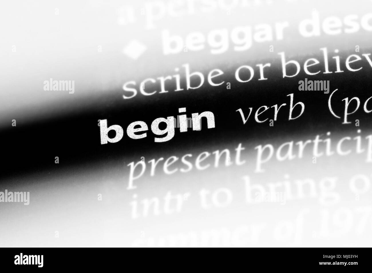 Begin writing Black and White Stock Photos & Images - Alamy