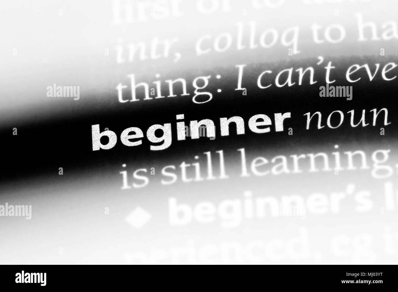 The beginner Black and White Stock Photos & Images - Alamy
