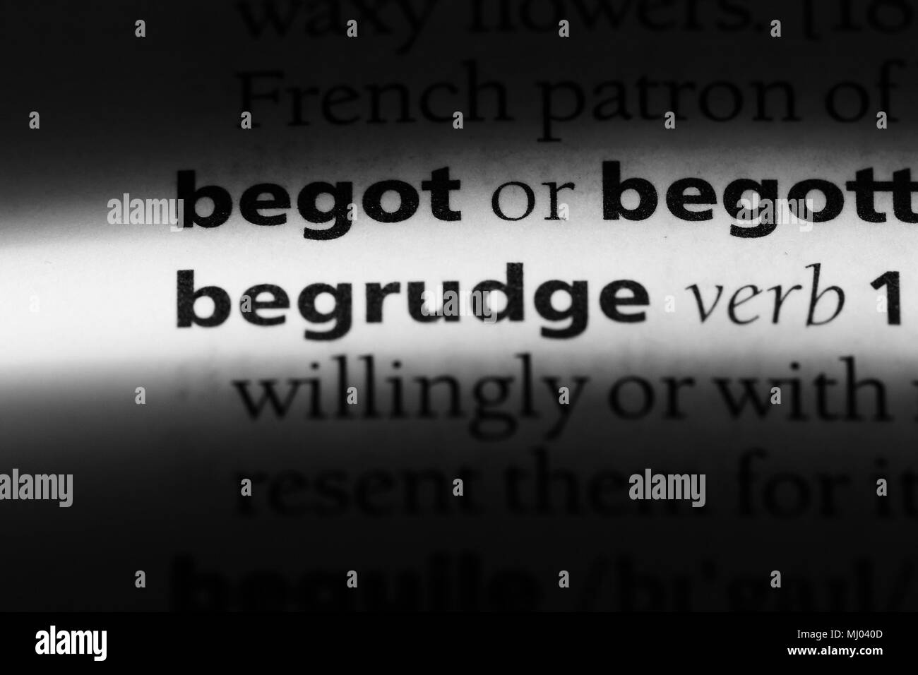 Begrudge Black and White Stock Photos & Images - Alamy