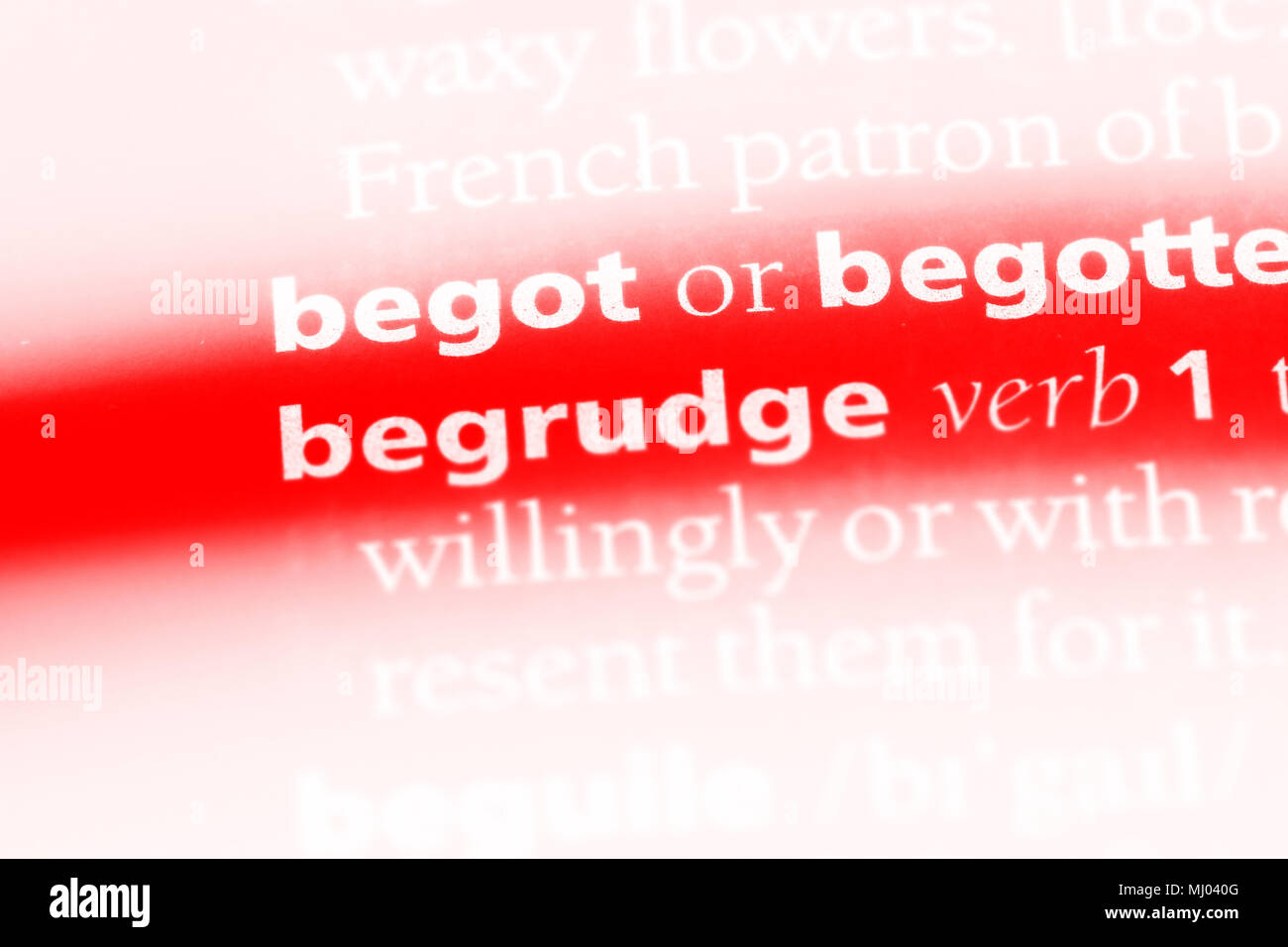 Begrudge hi-res stock photography and images - Alamy