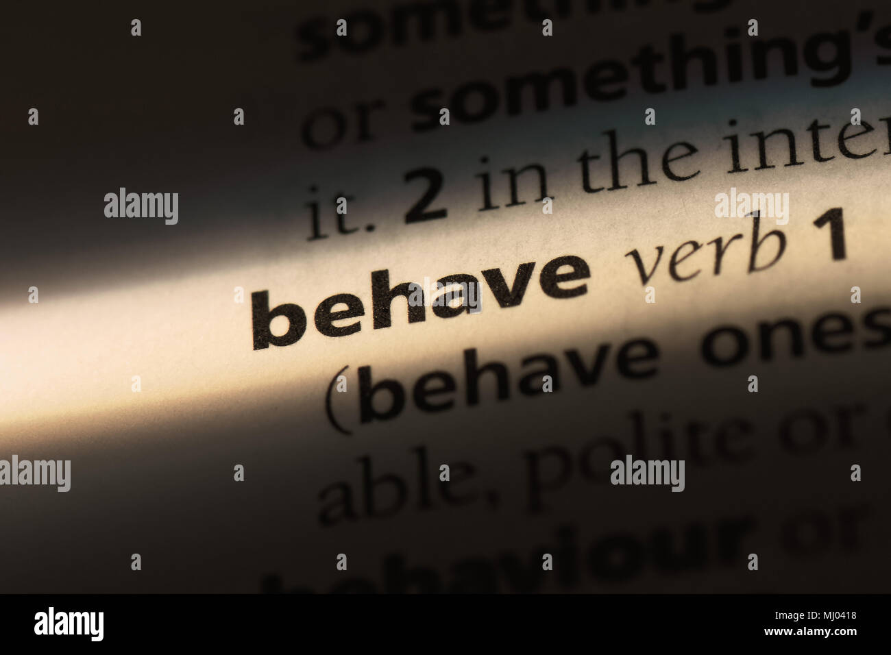 How to behave hi-res stock photography and images - Alamy