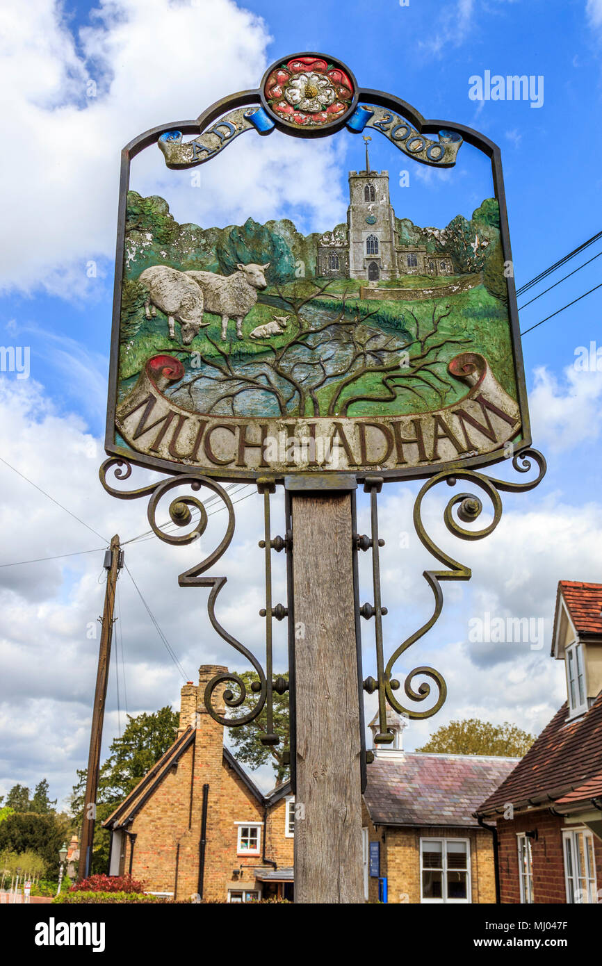 White village hall sign hi-res stock photography and images - Alamy