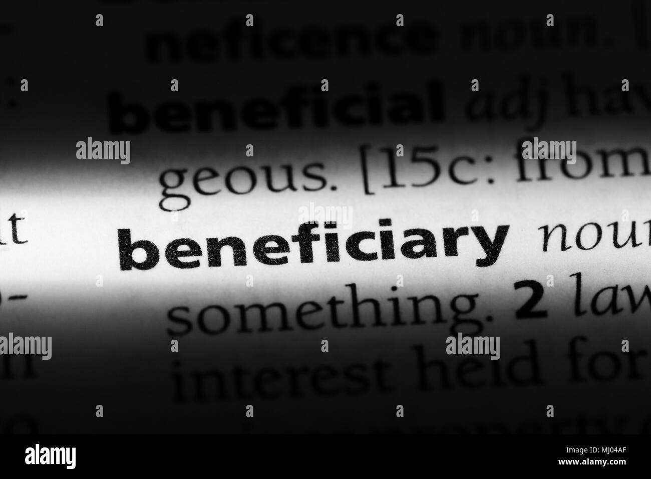 Beneficiary text hi-res stock photography and images - Alamy