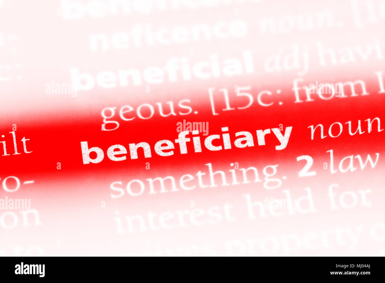 Beneficiary text hi-res stock photography and images - Alamy