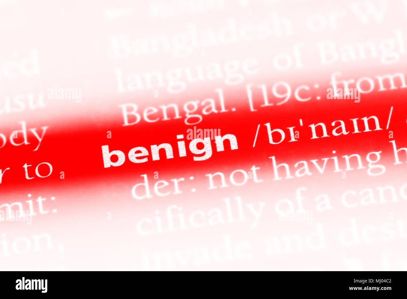 Benign word hi-res stock photography and images - Alamy