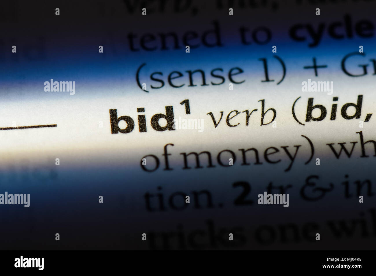 Bid word hi-res stock photography and images - Alamy