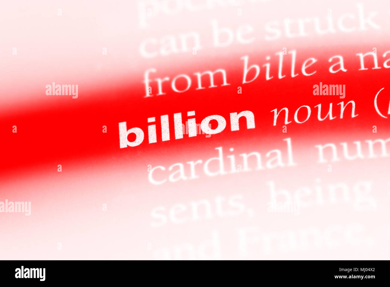 billion word in a dictionary. billion concept Stock Photo - Alamy