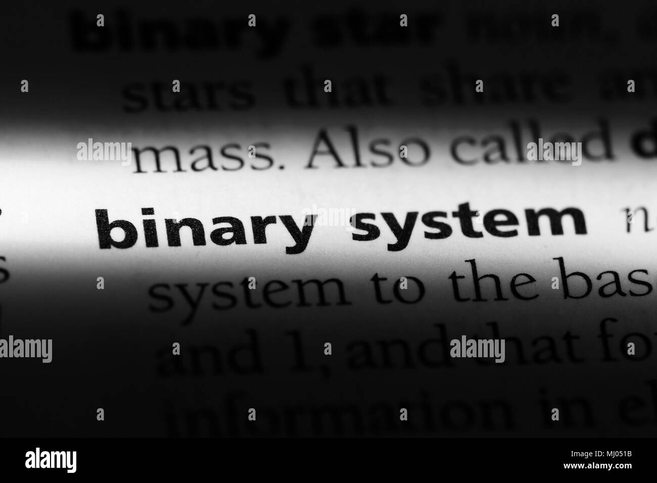 Binary system hi-res stock photography and images - Alamy